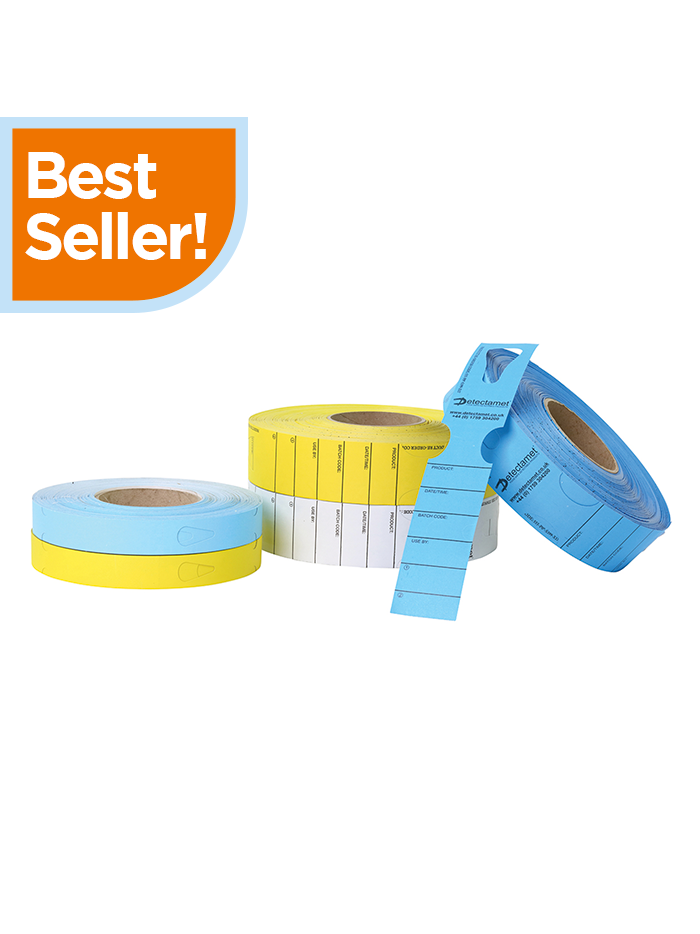 Metal Detectable Keyhole Loop Tags | Metal Detectable Batch Tags | Food ...